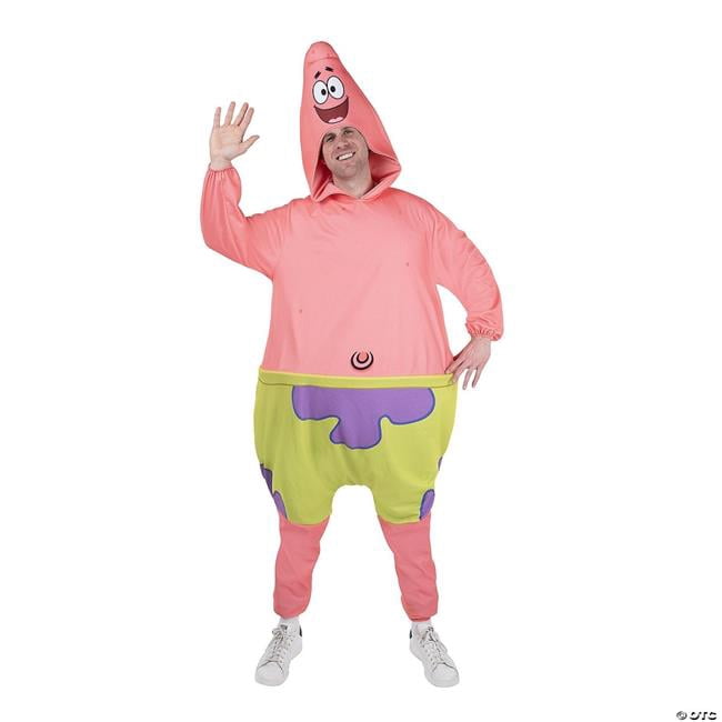 SpongeBob Men's Patrick Halloween Costume Jumpsuit - Pink One Size ...