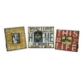 Morris Home Happy and Life Frames - Set of 3 - Walmart.com