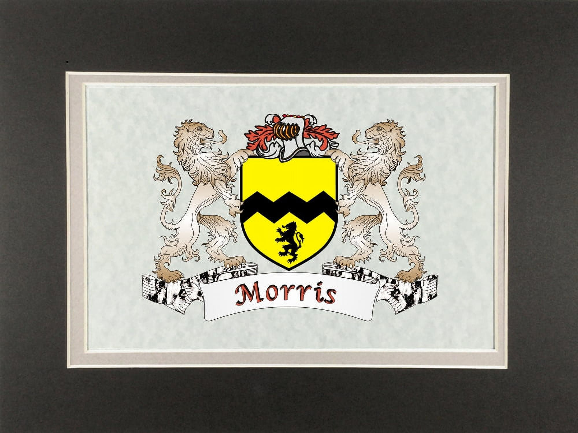 Morris Irish Coat of Arms Print - Frameable 9" x 12" - Walmart.com