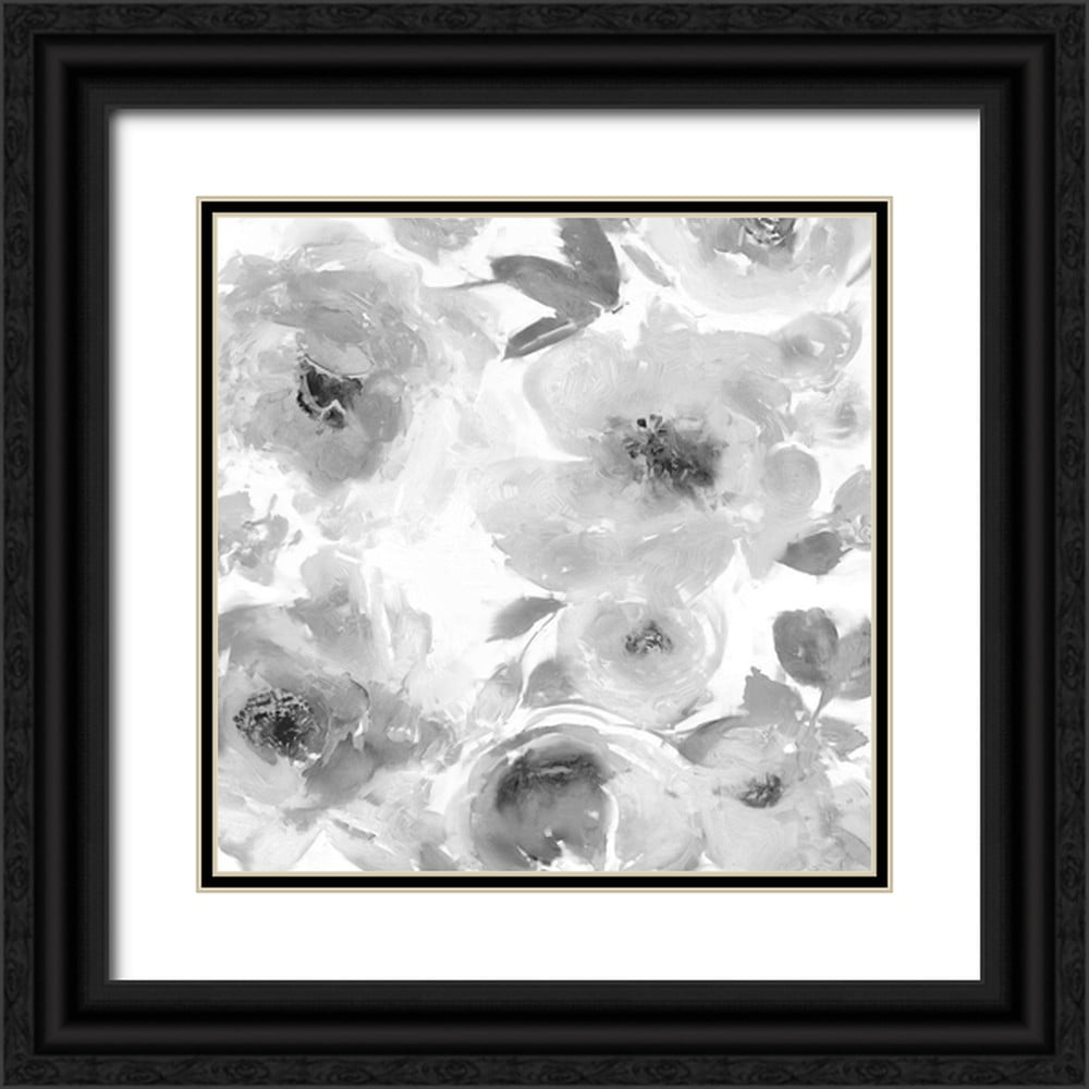 Morris, Kelsey 26x26 Black Ornate Wood Framed with Double Matting ...