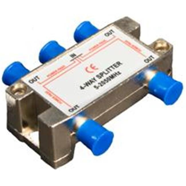 Morris Products 4 Way Splitters Satellite 5-2050Mhz Larger 4 Way ...