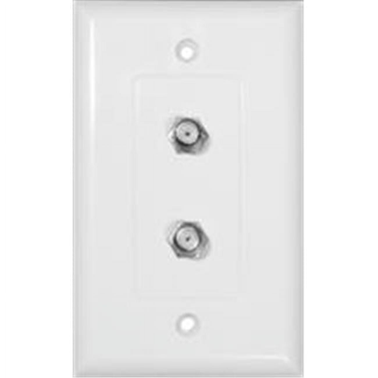 Morris Products 85121 Decorator Duplex Cable Tv Jack White - Walmart.com