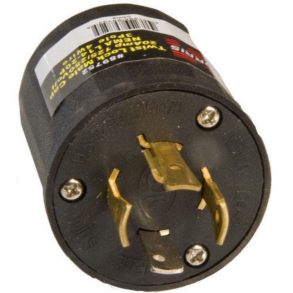 Morris Products 89752 Twist Lock Male Cap 3 Pole 4 Wire 125-250Vac ...