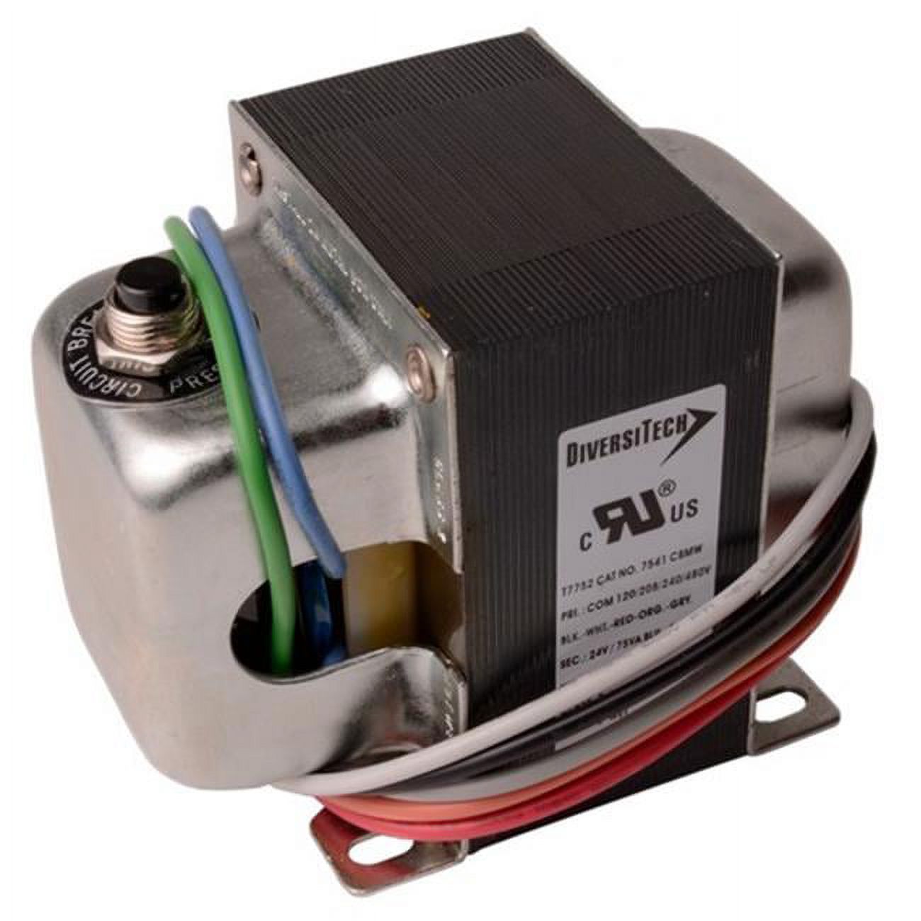 Morris Products TT7752 Class 2 UL 1585 Recognized External Fuse 75VA 120-208-240-480 - 24V ...