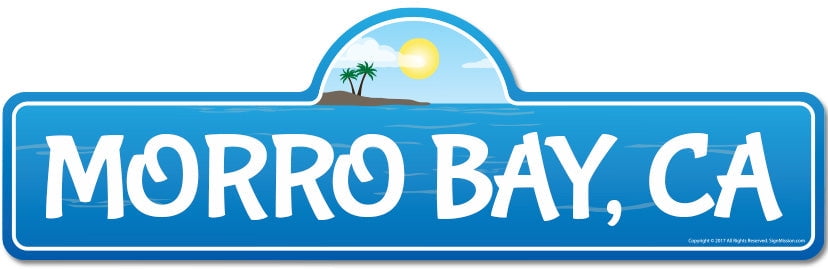 Morro Bay CA California Beach Street Sign | Indoor/Outdoor | Surfer ...