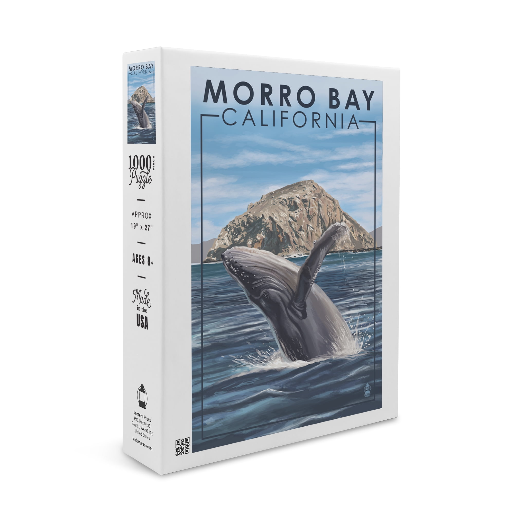 Morro Bay, California, Humpback Whale (1000 Piece Puzzle, Size 19x27 ...