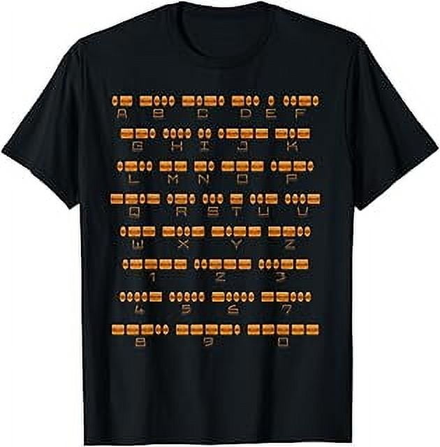 Morse Code Alphabet Tshirt Fun gift idea - Walmart.com