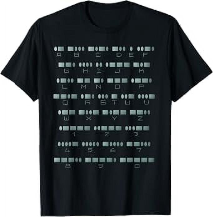Morse Code Alphabet Tshirt Great gift idea - Walmart.com
