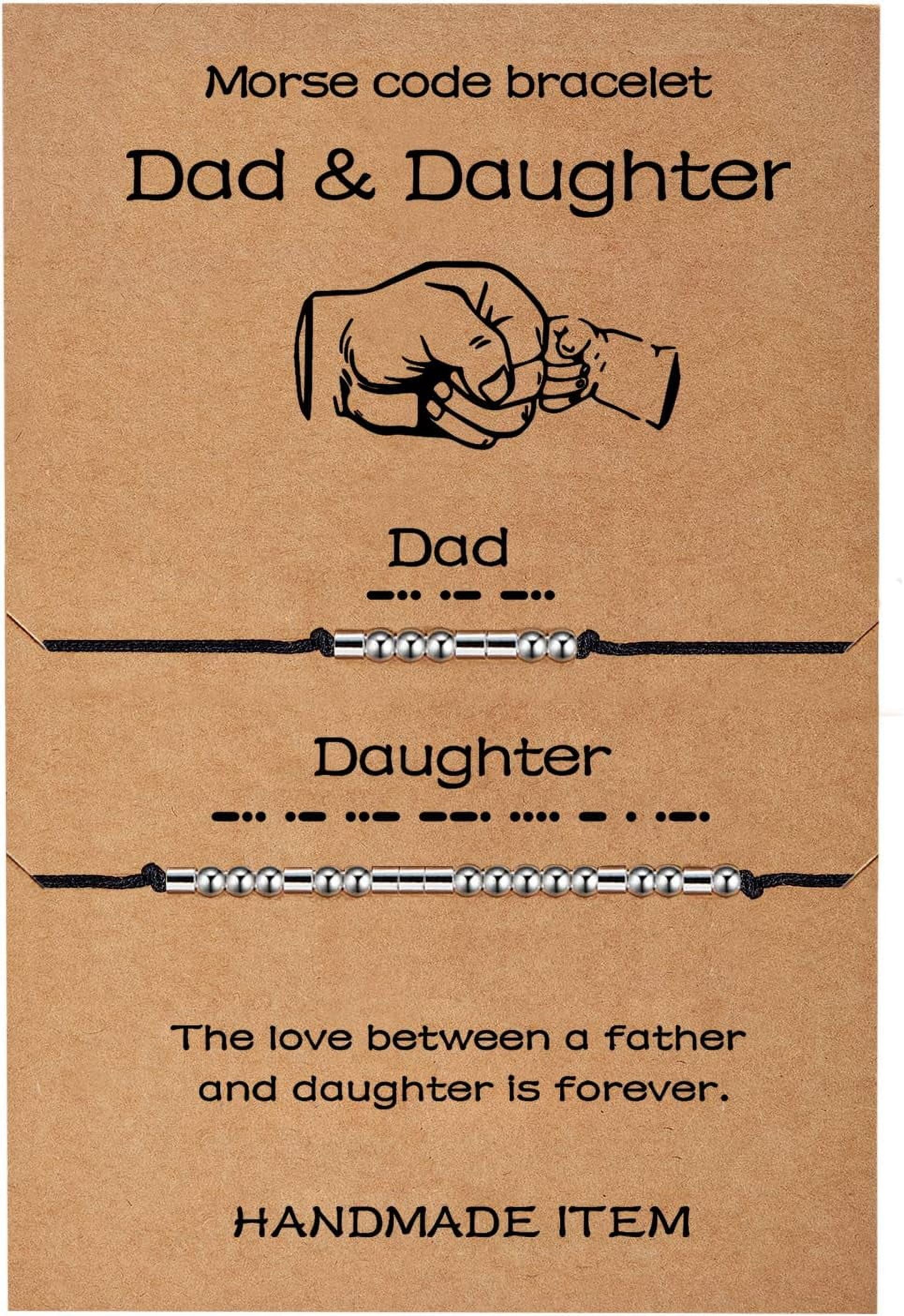 Morse Code Bracelet, Dad Mom Brother Sister Daughter Son Friend Morse ...