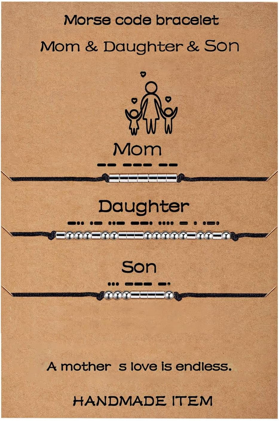 Morse Code Bracelet for Happy Mother's Day Gifts - Sister Brother ...
