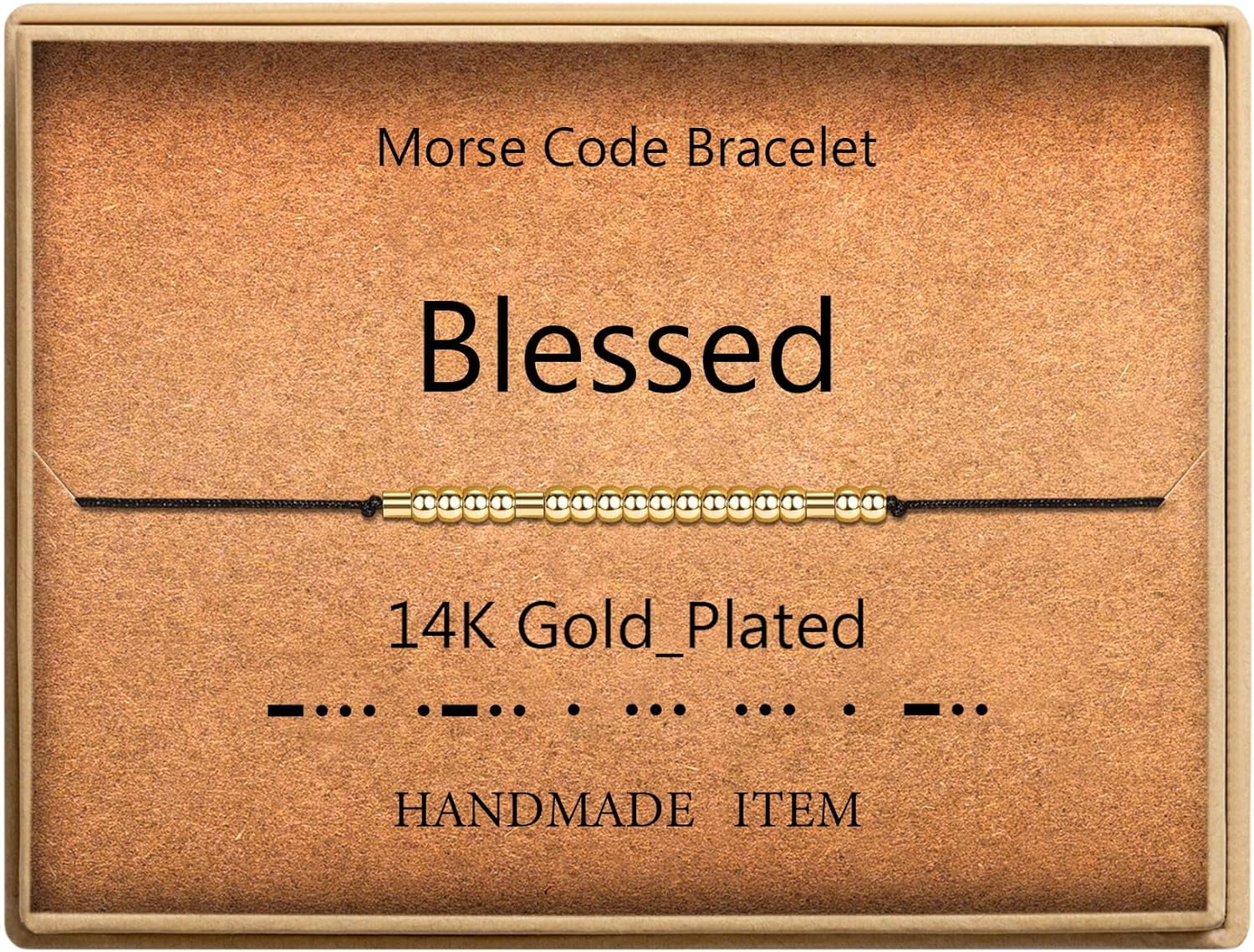 Morse Code Bracelet - Morse Code Jewelry for Women - 14k Gold Plated ...