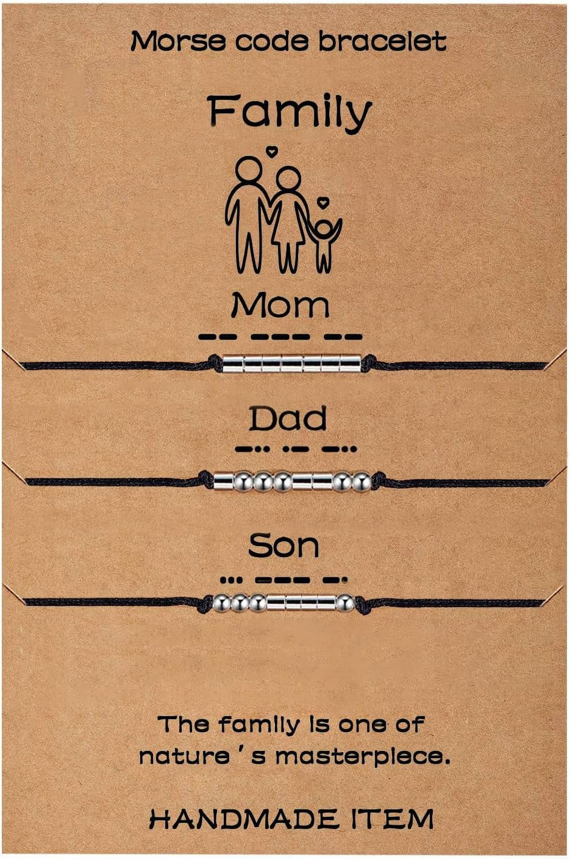 Morse Code Bracelet Sister Brother Bracelets Family Morse Code Matching ...