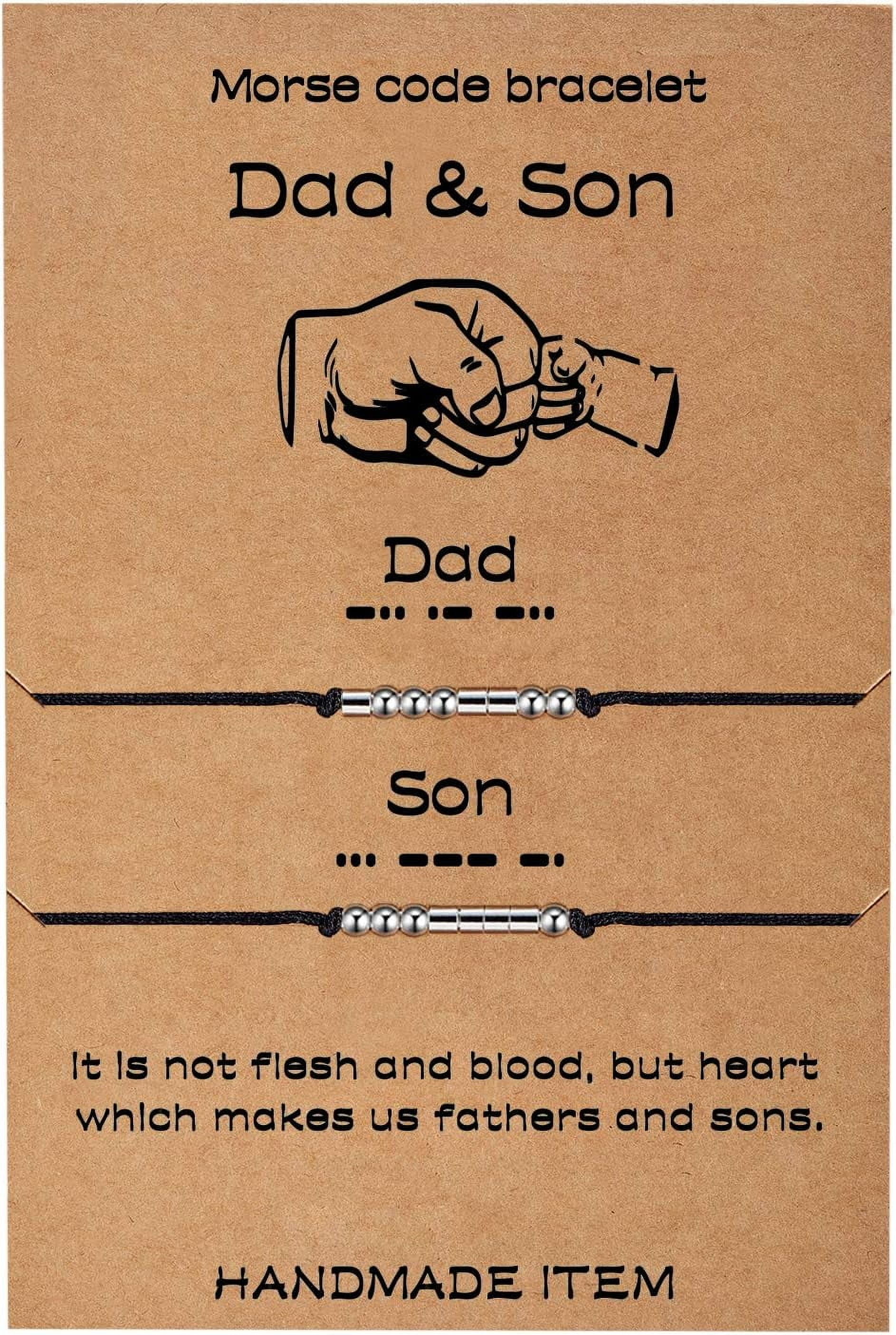 Morse Code Bracelets For Family - Adjustable String Matching Bracelets ...