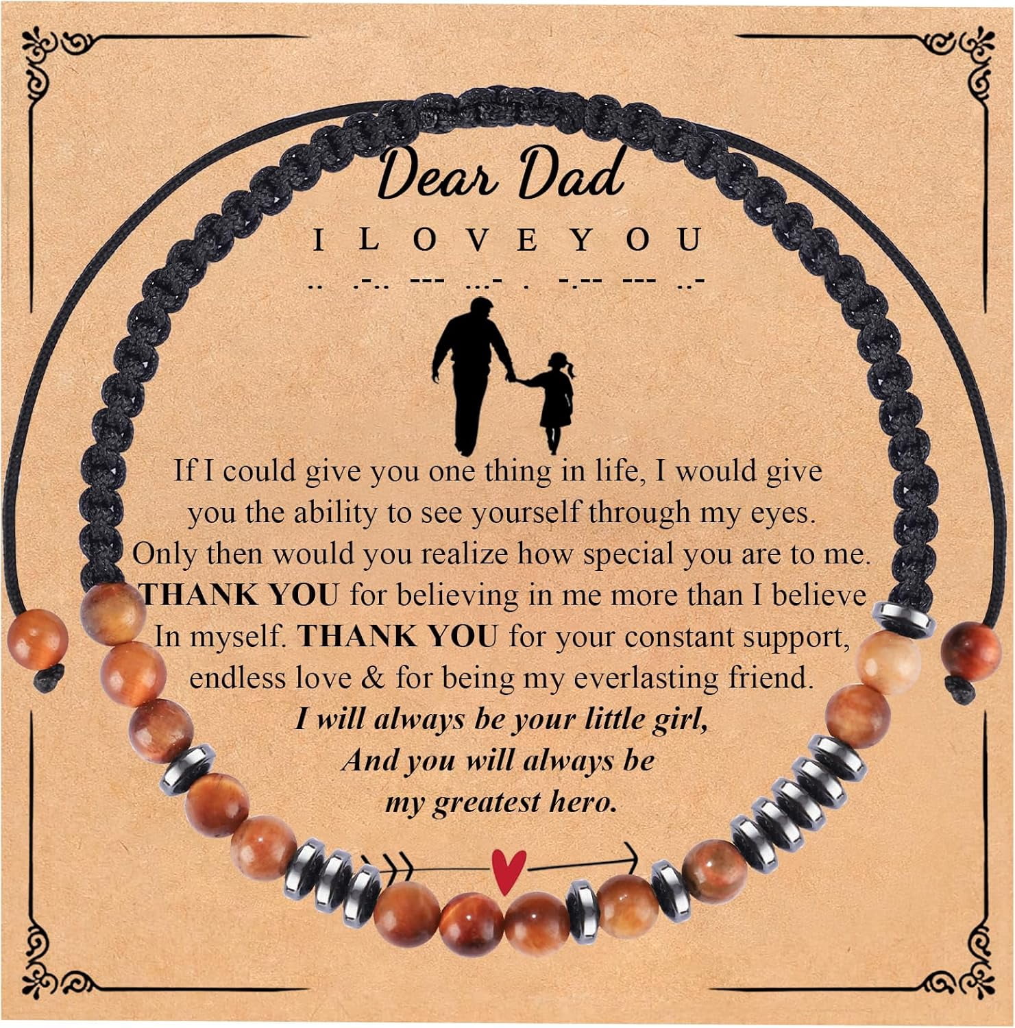 Morse Code Bracelets For Women Men Mothers Day Fathers Day Birthday ...