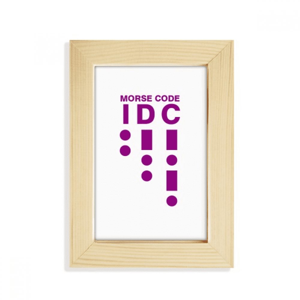 Morse Code Care Dot-line Representation Desktop Display Photo Frame ...