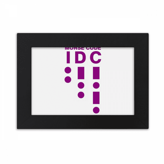 Morse Code Care Dot-line Representation Desktop Photo Frame Ornaments ...