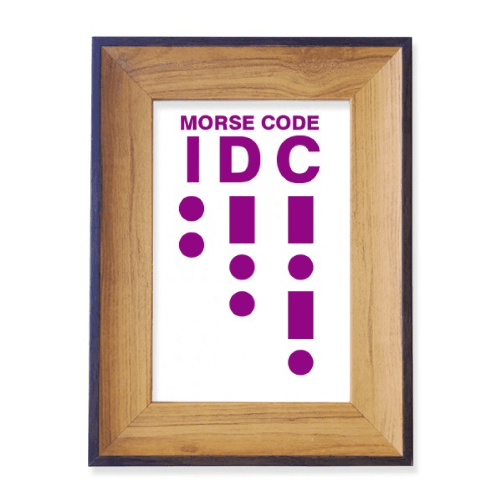 Morse Code Care Dot-line Representation Photo Frame Exhibition Display ...