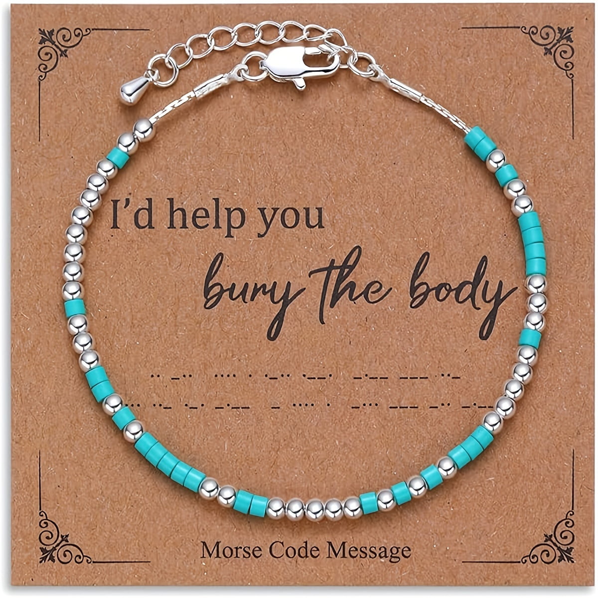Morse Code Friendship, Couple's Bracelet: Greeting Card That Says “I'll ...