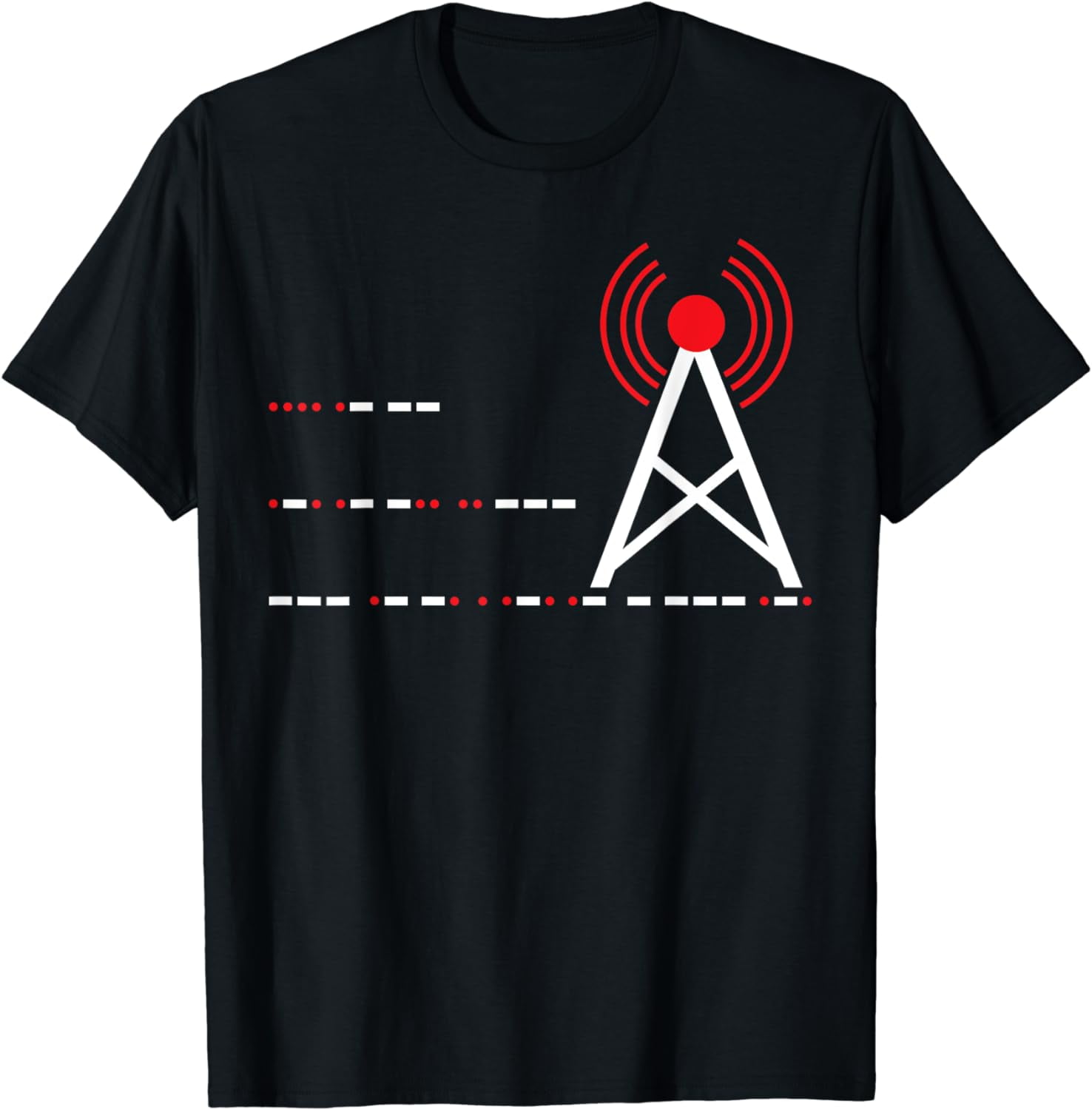 Morse Code Ham Radio Operator Radioactivity T-Shirt - Walmart.com
