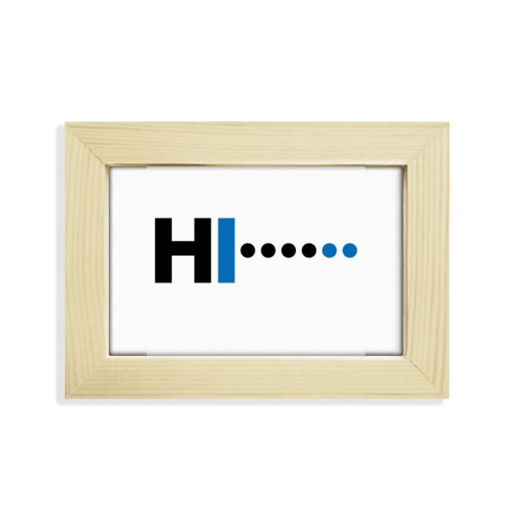 Morse Code Hello Dot Line Expression Desktop Decorate Photo Frame ...