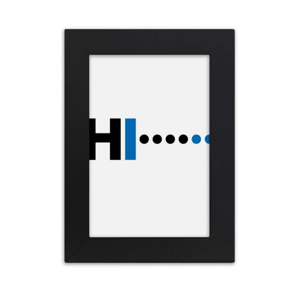 Morse Code Hello Dot Line Expression Desktop Photo Frame Picture ...