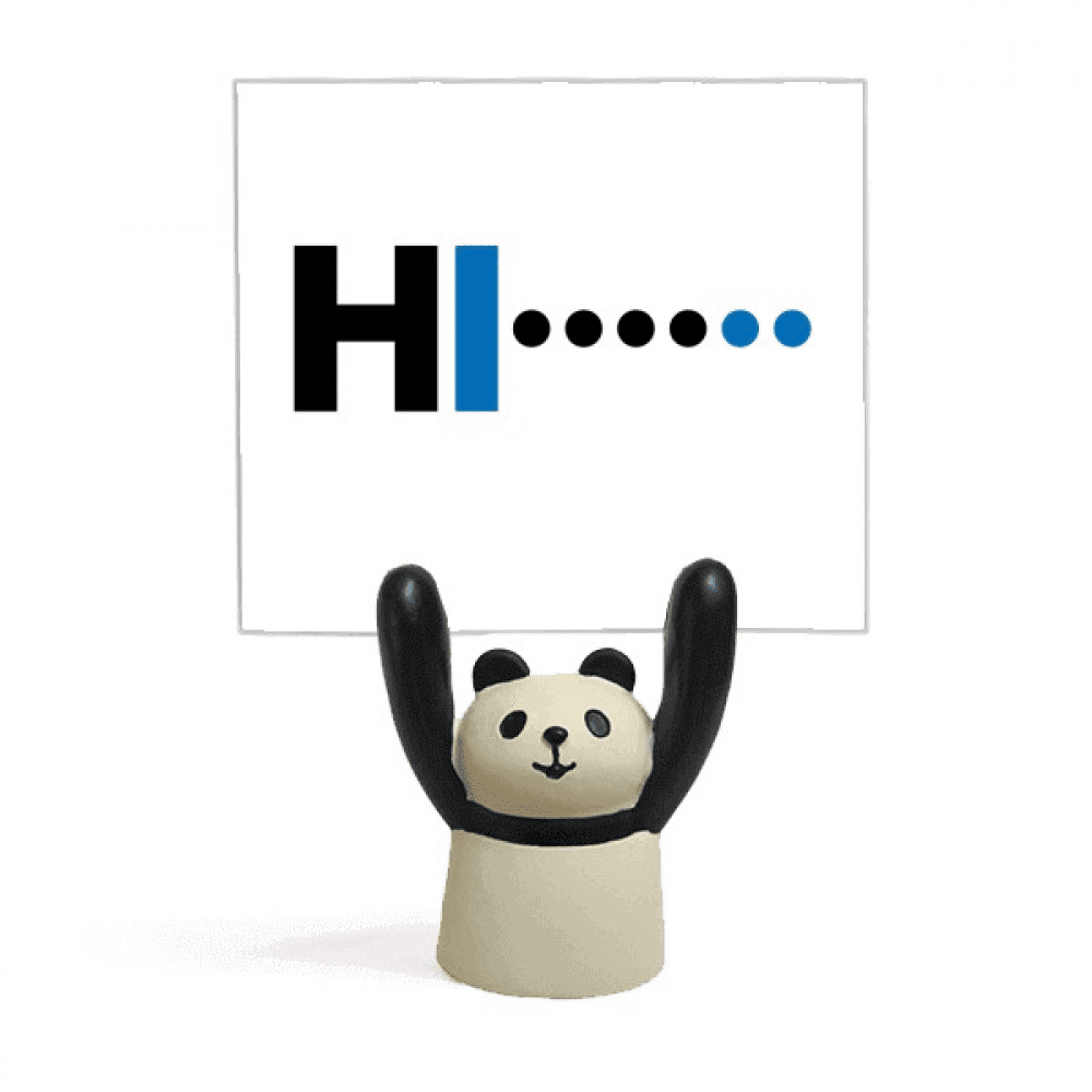 Morse Code Hello Dot Line Expression Memo Holder Cartoon Animal Panda ...
