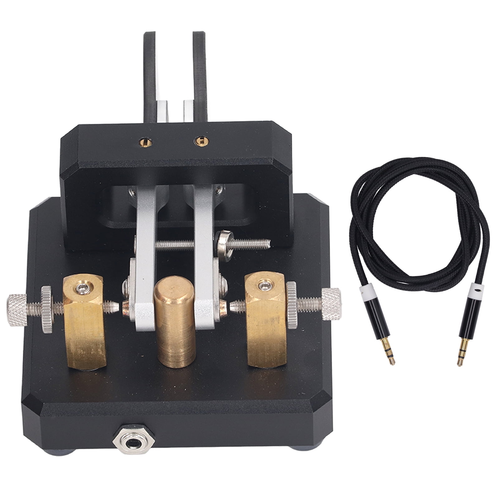 Morse Code Key Double Paddle Automatic CW Shortwave Telegram Tapper for ...
