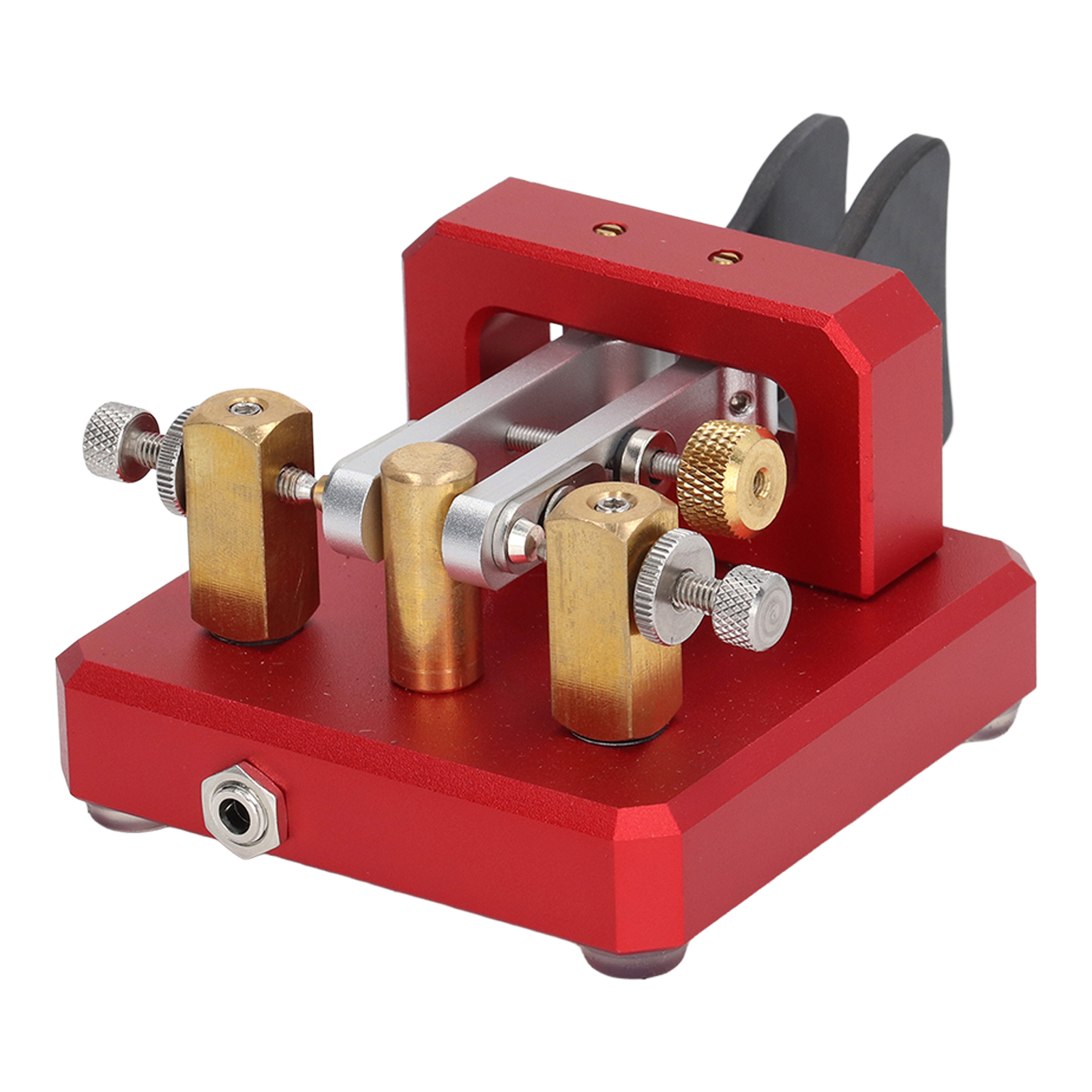 Morse Code Key Double Paddle Automatic Cw Shortwave Telegram Tapper For