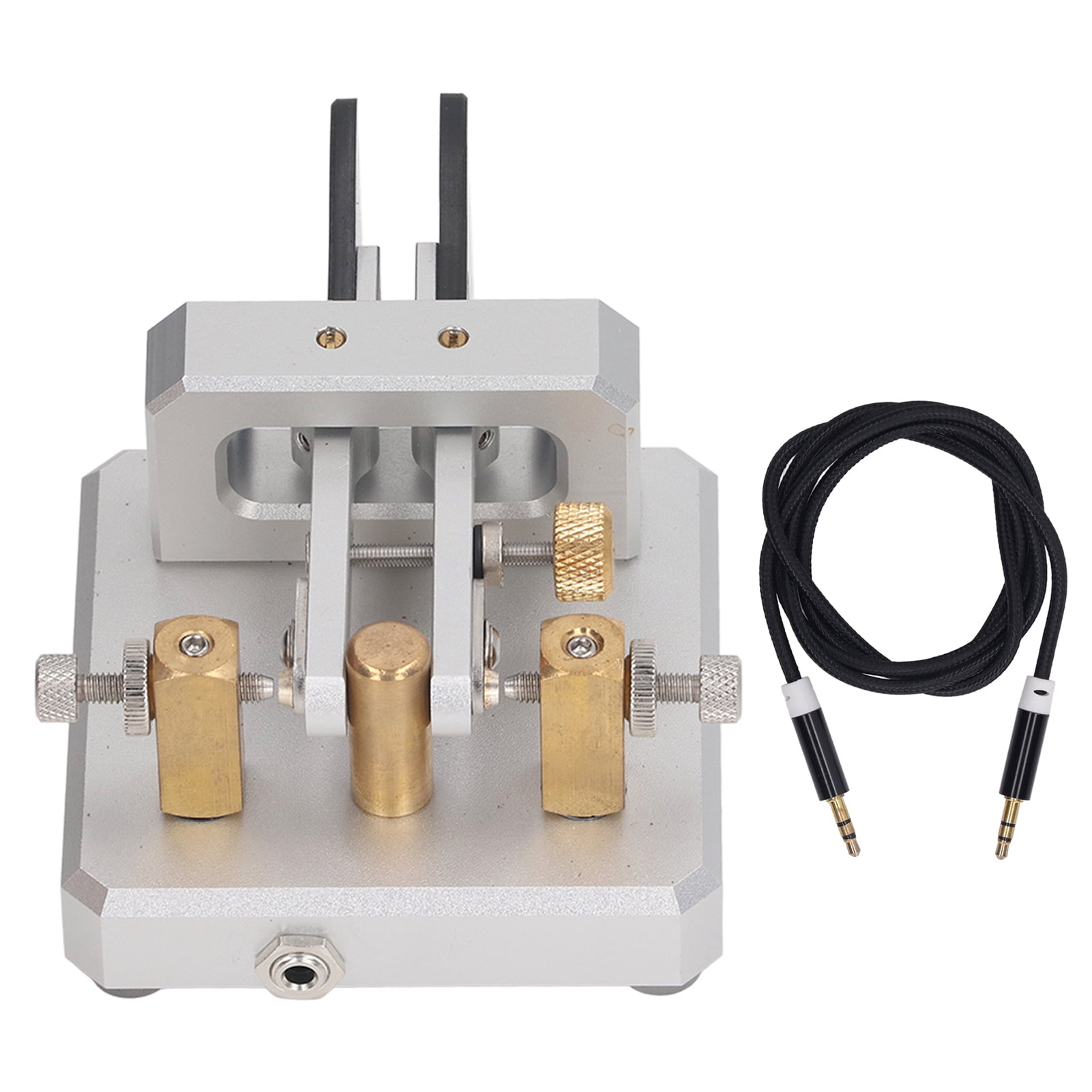 Morse Code Key Double Paddle Automatic CW Shortwave Telegram Tapper for ...