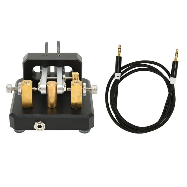 Morse Code Key Double Paddle Automatic Shortwave Portable Cw Morse Telegraph Key For Camping