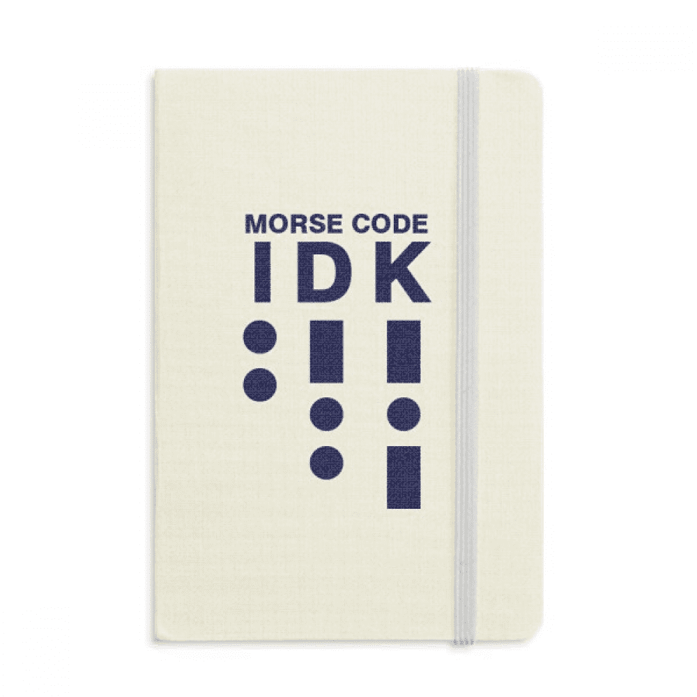 Morse Code Know Dot-line Expression Notebook Official Fabric Hard Cover ...