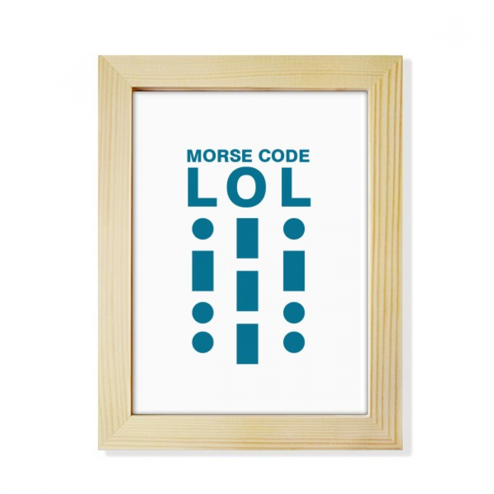 Morse Code Laughter Line Expressions Desktop Adorn Photo Frame Display ...