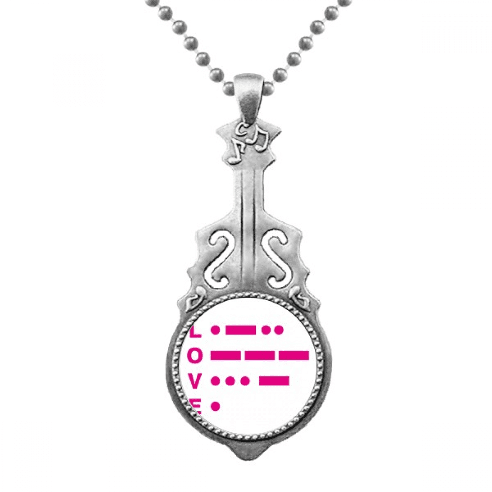 Morse Code Love Point Line Expression Pendant Jewelry Music Guitar Torque Hangtag - Walmart.com