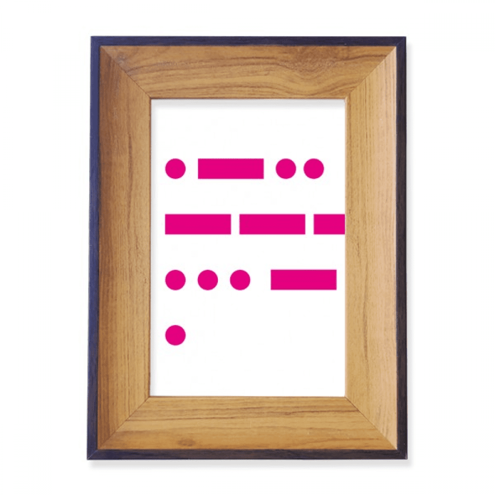 Morse Code Love Point Line Expression Photo Frame Exhibition Display ...