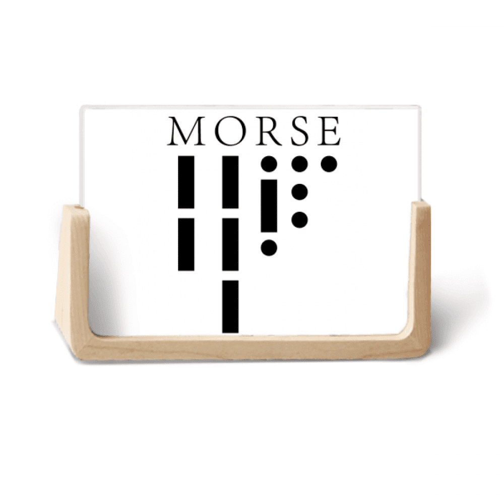 Morse Code Point-Line Representation Photo Wooden Photo Frame Tabletop ...