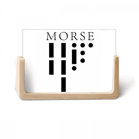 Morse Code Point-Line Representation Photo Wooden Photo Frame Tabletop ...