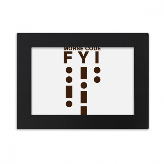 Morse Code Reference Points Lines Desktop Photo Frame Ornaments Picture ...
