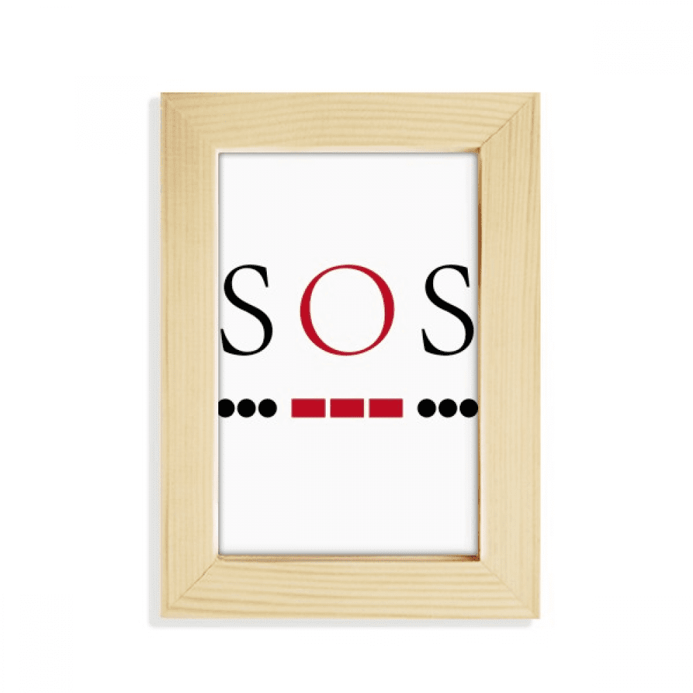 Morse Code Rescue Point Line Expression Desktop Display Photo Frame ...