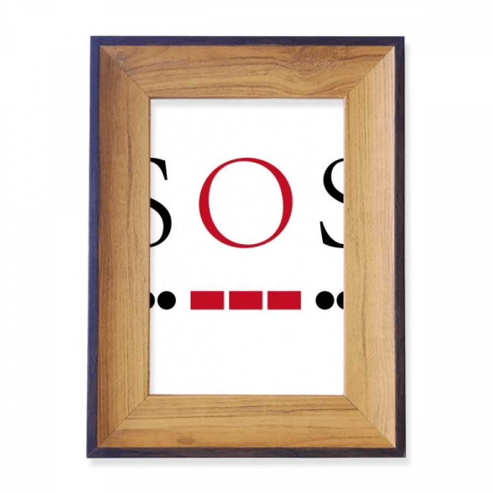 Morse Code Rescue Point Line Expression Photo Frame Exhibition Display ...