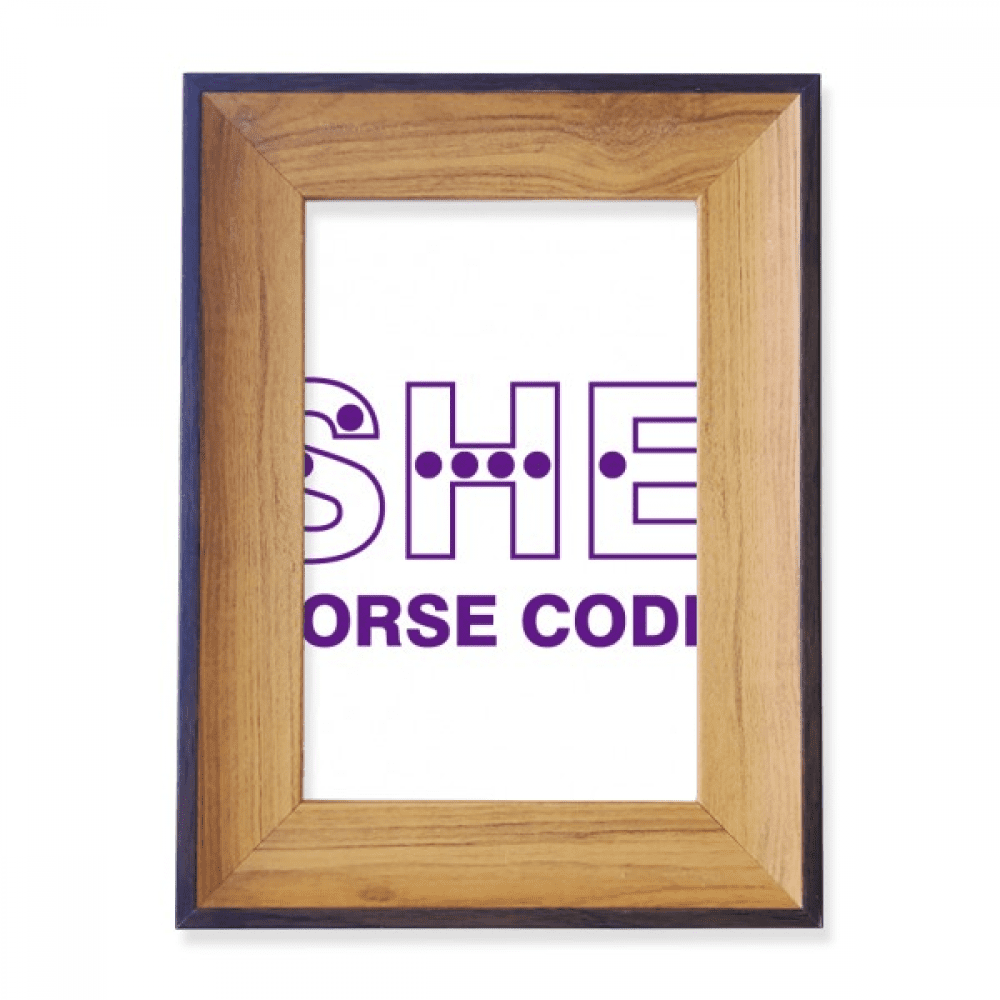Morse Code She Dot-line Expression Photo Frame Exhibition Display Art ...