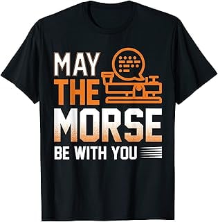 Morse Code Shirt May The Morse Be With You Funny Tees - Walmart.com