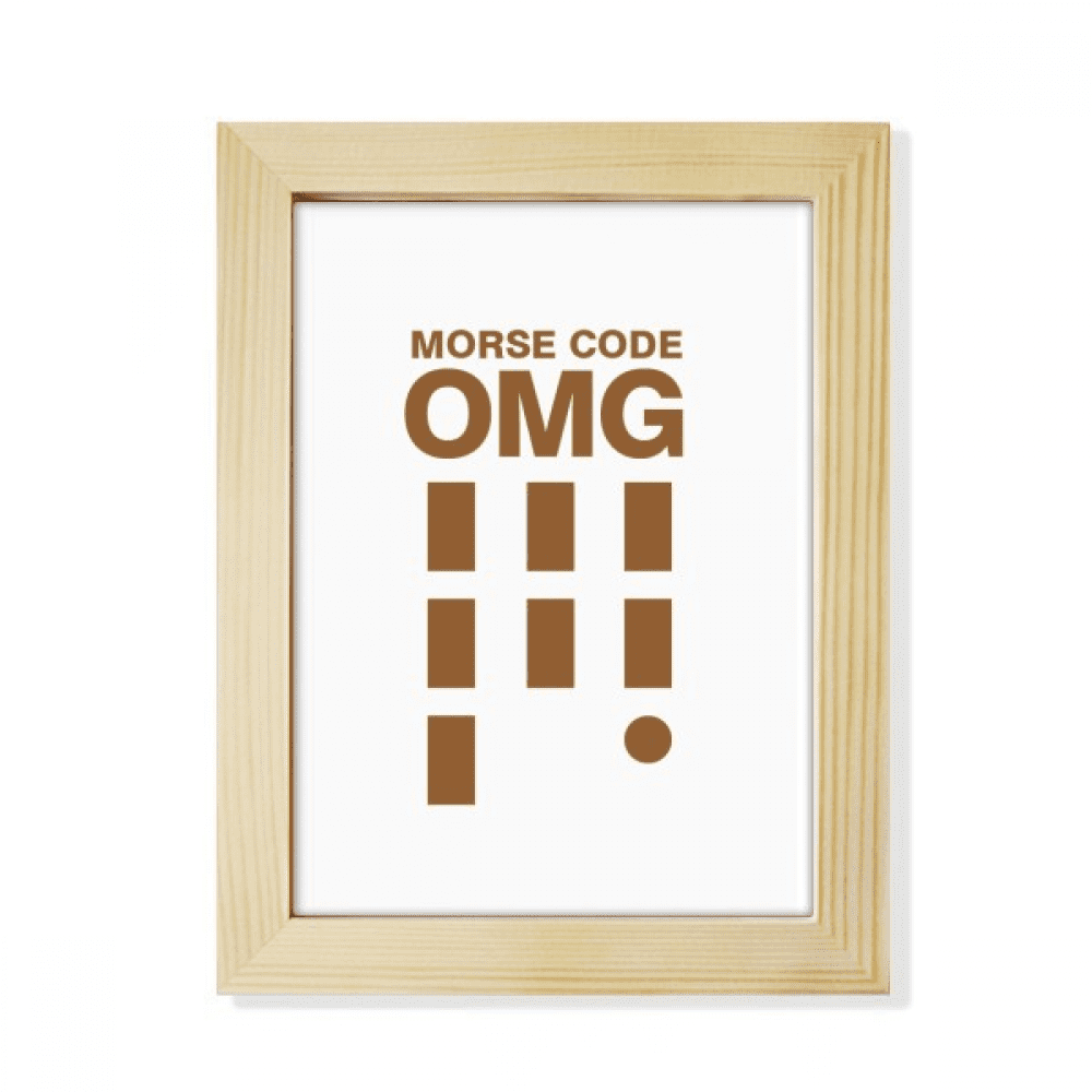 Morse Code Skyline Expression Desktop Adorn Photo Frame Display Art ...