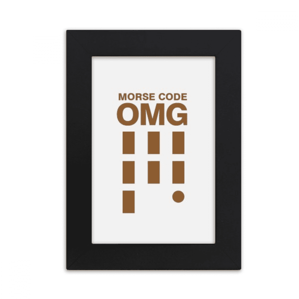 Morse Code Skyline Expression Desktop Photo Frame Picture Display Art ...