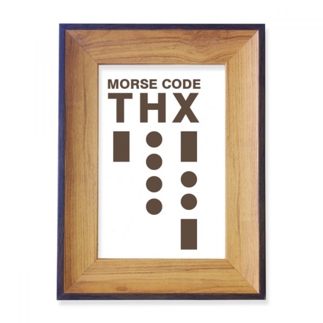 Morse Code Thank-you Dot-line Expression Photo Frame Exhibition Display ...