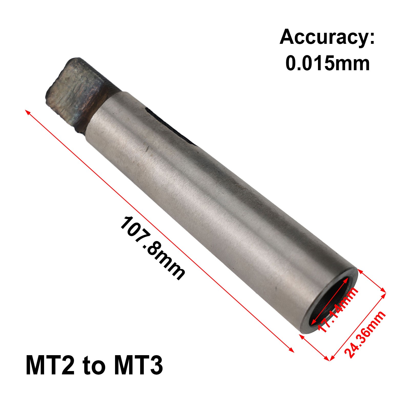 Morse Taper Adapter MT2 To MT3 Reducing Adapter Drill Sleeve for Lathe ...