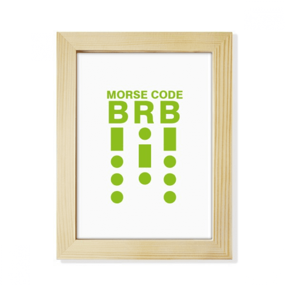 Morse's Code Will Back Art Deco Fashion Desktop Adorn Photo Frame Display Art Painting Wooden ...