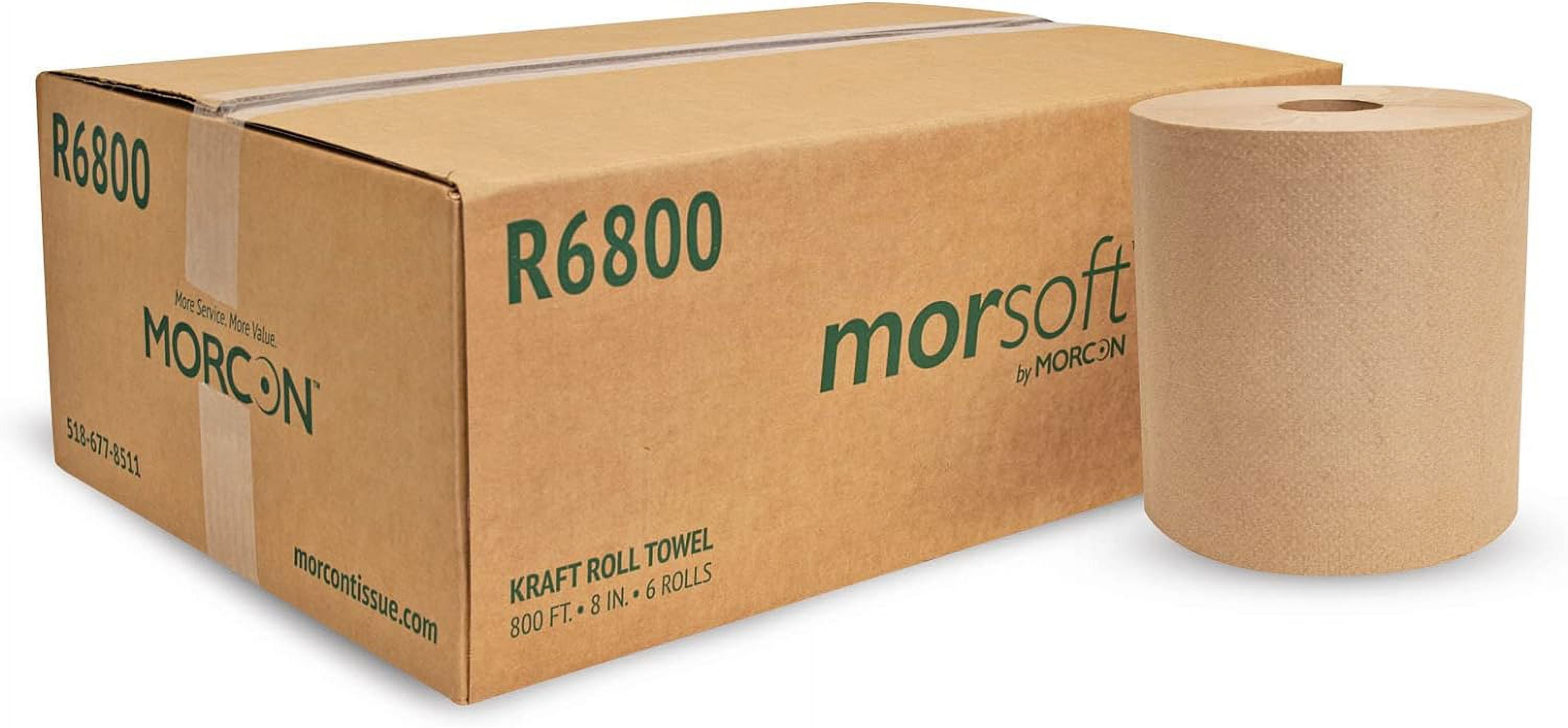 Morsoft by Morcon Paper R6800 Universal Hardwound Roll Towels, 100% ...