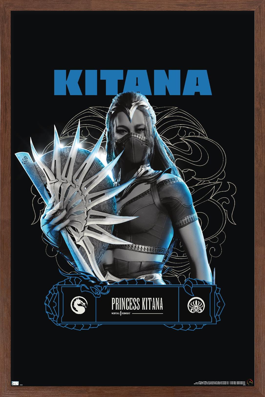 Mortal Kombat 1 - Princess Kitana Wall Poster, 14.725" x 22.375" Framed ...