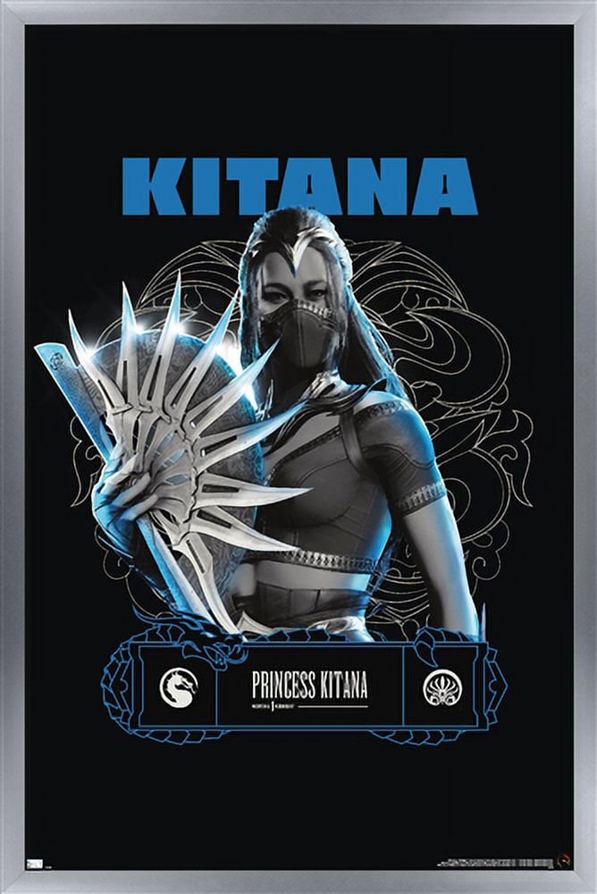 Mortal Kombat 1 - Princess Kitana Wall Poster, 14.725" x 22.375" Framed ...
