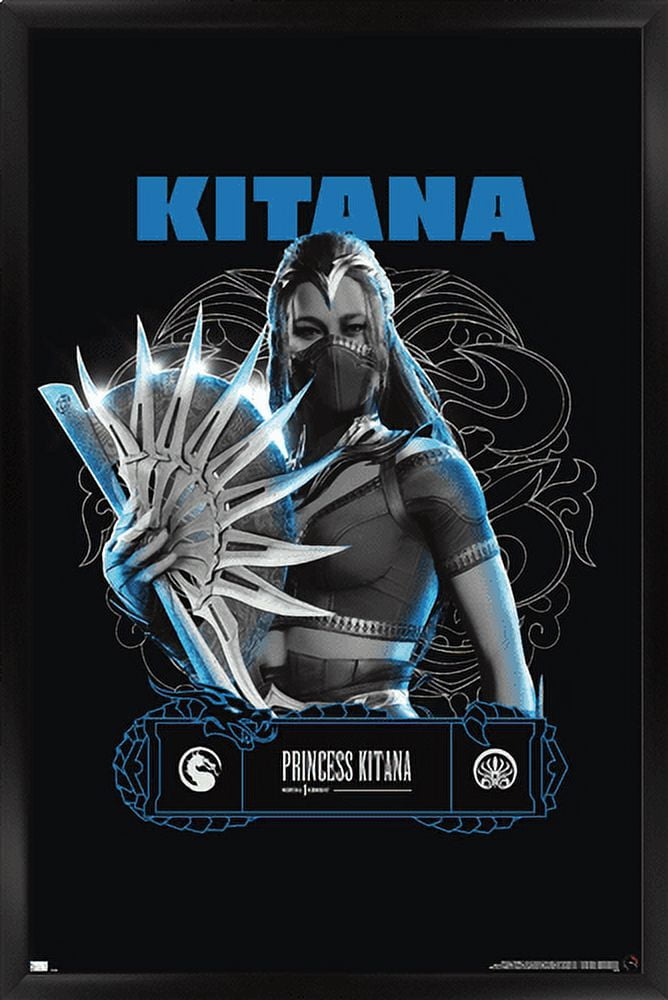 Mortal Kombat 1 - Princess Kitana Wall Poster, 22.375" x 34" Framed ...